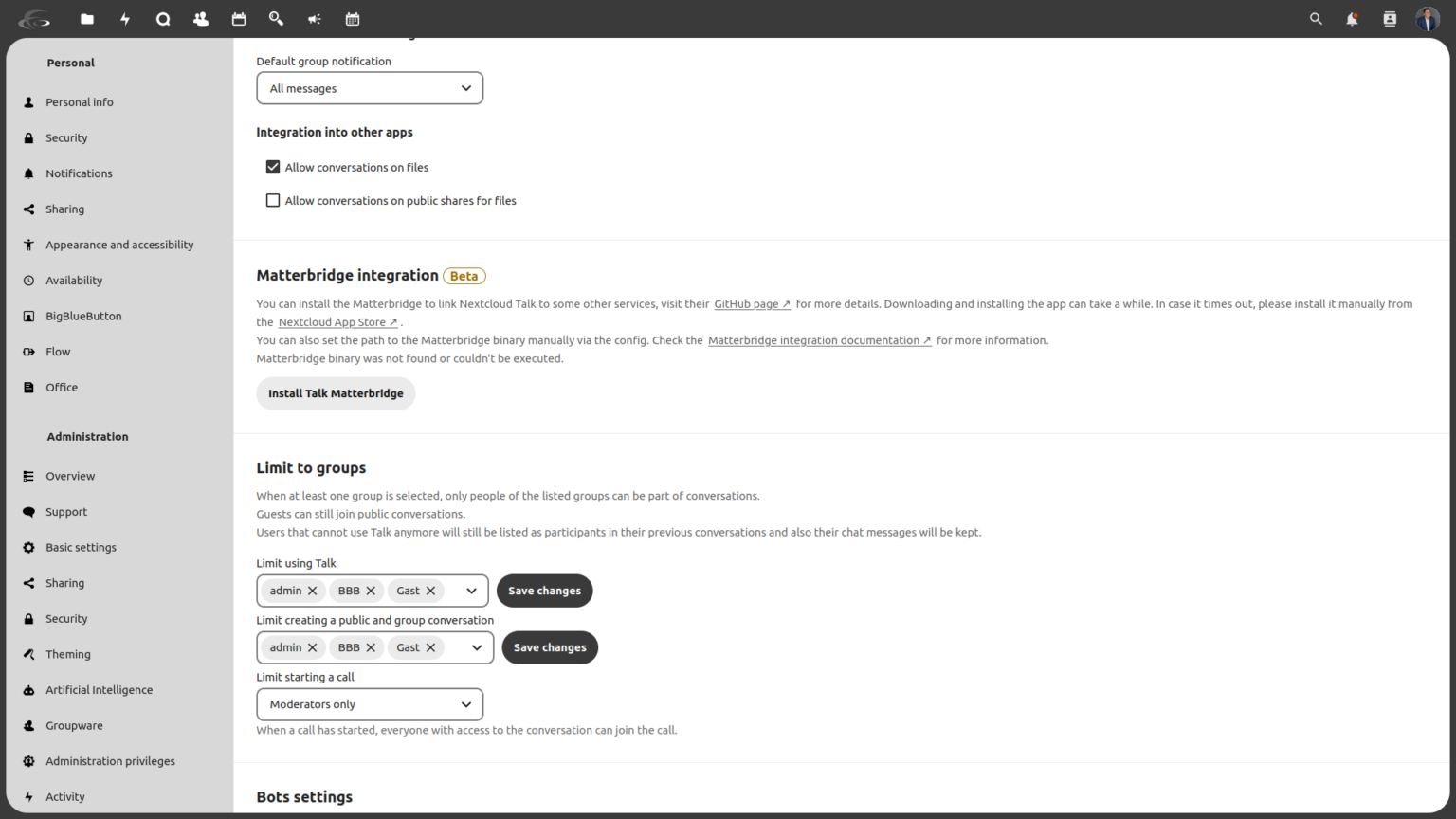 Nextcloud HPB: Talk / Signaling - Server v. 2.x - Carsten Rieger IT-Services