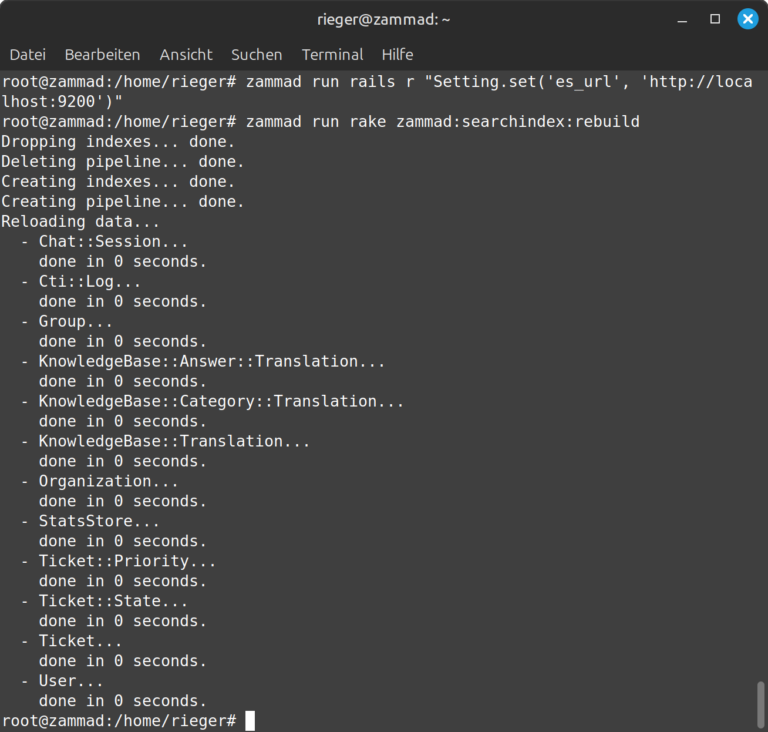 Zammad Ticketsystem v. 6.4x (inkl. Nextcloud Dashboard) - Carsten Rieger