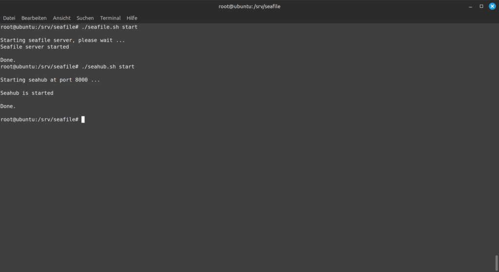 Seafile Installationsanleitung - Carsten Rieger