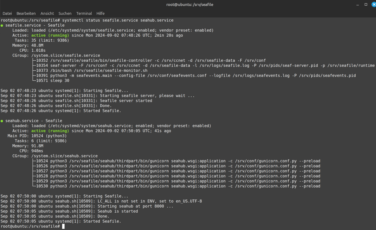 Seafile Installationsanleitung - Carsten Rieger