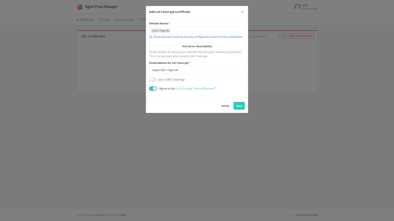 Nginx Proxy Manager mit Nextcloud - Carsten Rieger
