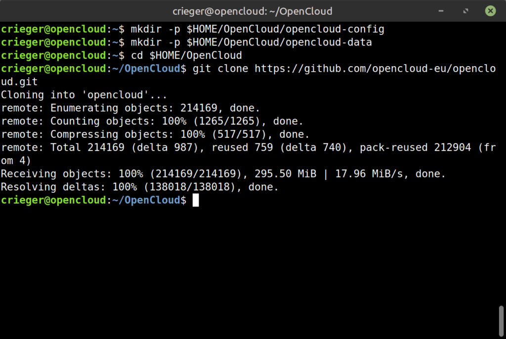 OpenCloud Installationsanleitung - Carsten Rieger